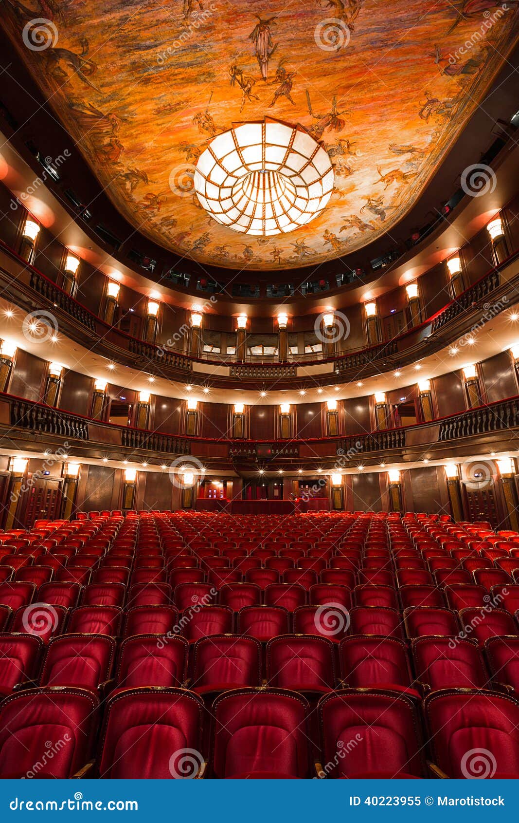 Theater interior stock image. Image of large, architecture - 40223955