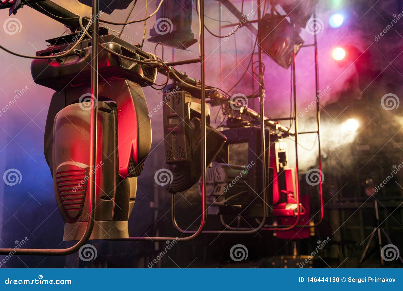 Theater light on stage stock photo. Image of scenes - 146444130