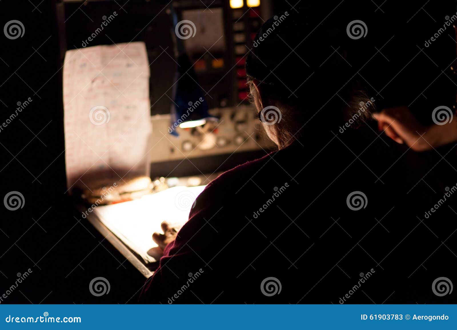 Theater Play Stage Director Stock Image - Image of table, light: 61903783