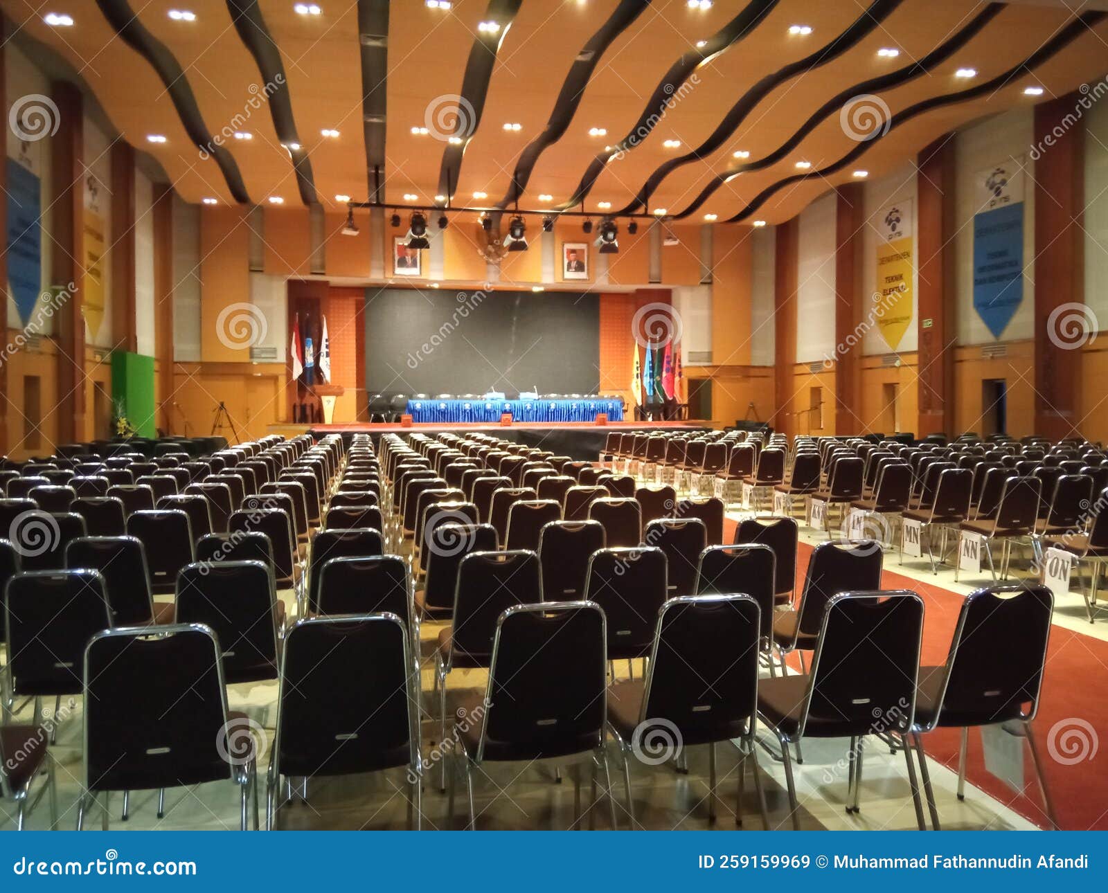 Theater Room for Graduation Stock Image - Image of auditorium ...