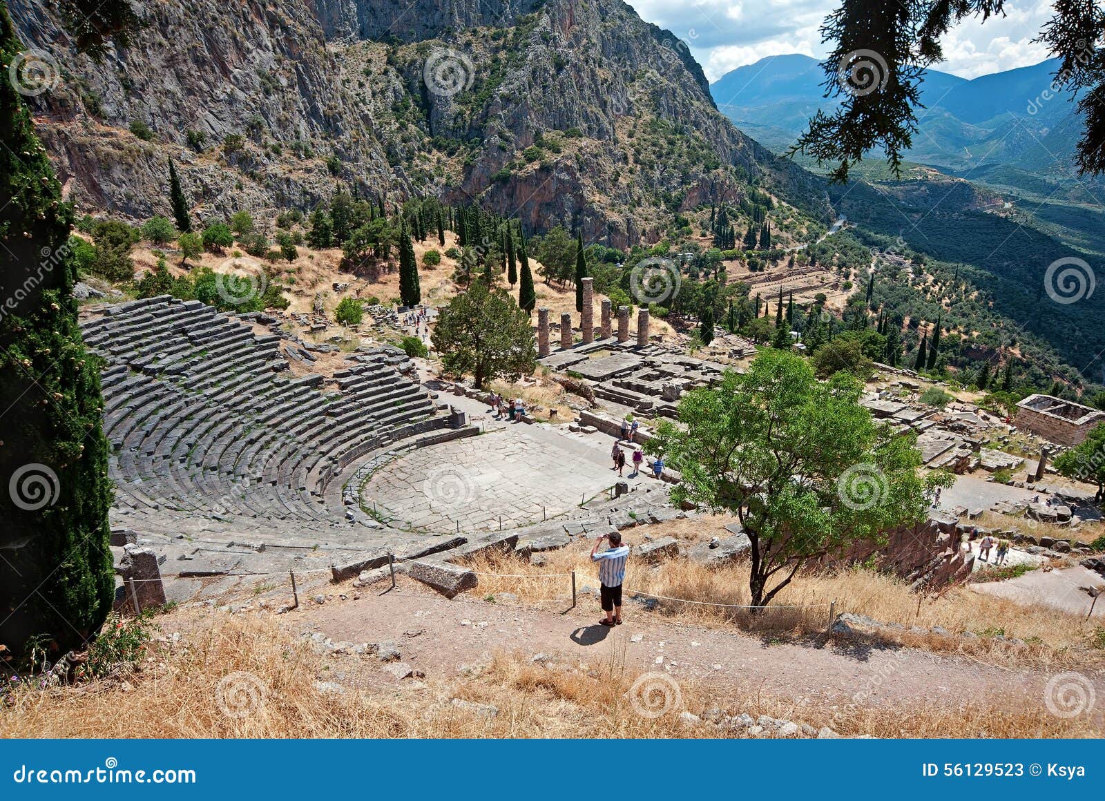 The Theater of Sanctuary of Apollo Editorial Stock Photo - Image of ...