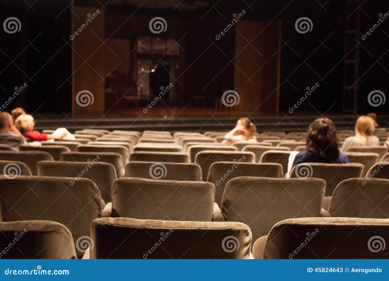 Theater seats stock image. Image of performance, entertainment - 45824643