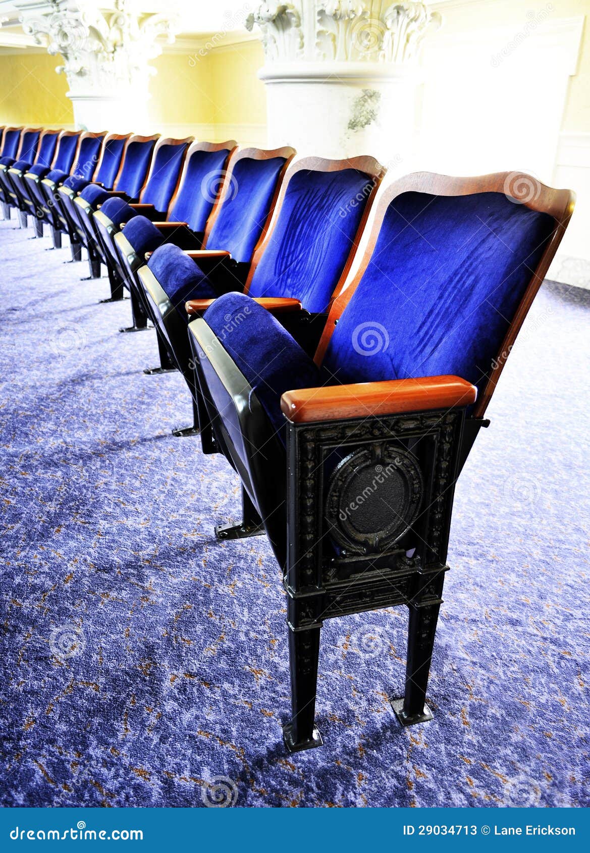 Theater Seats in a Row stock image. Image of reserve - 29034713