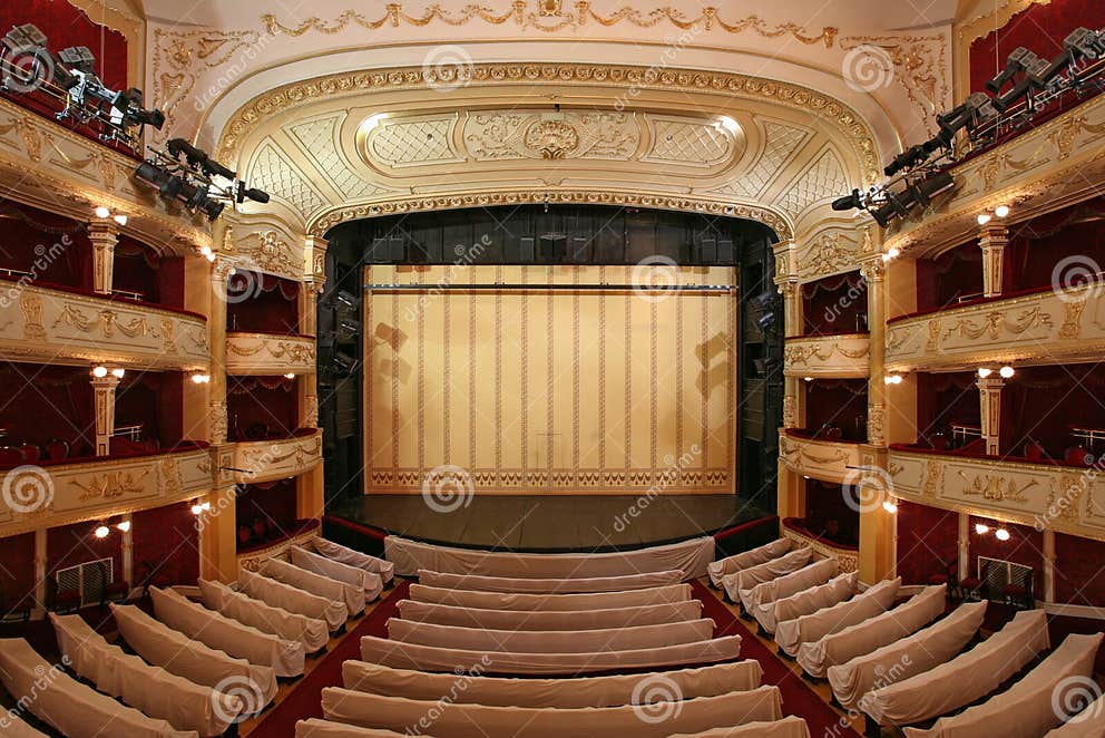 Theater stage stock image. Image of interior, hall, horn - 2862857