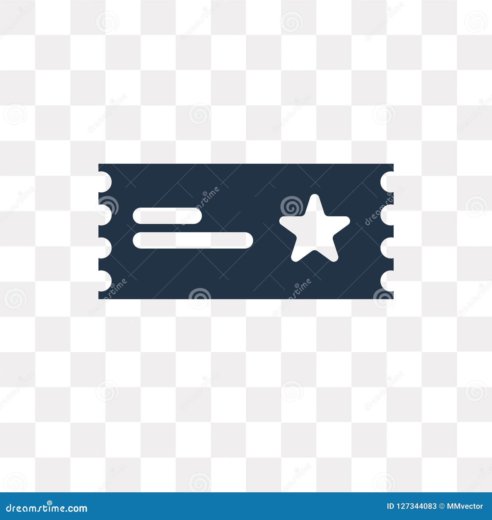 Theater Ticket Vector Icon Isolated On Transparent Background, L ...