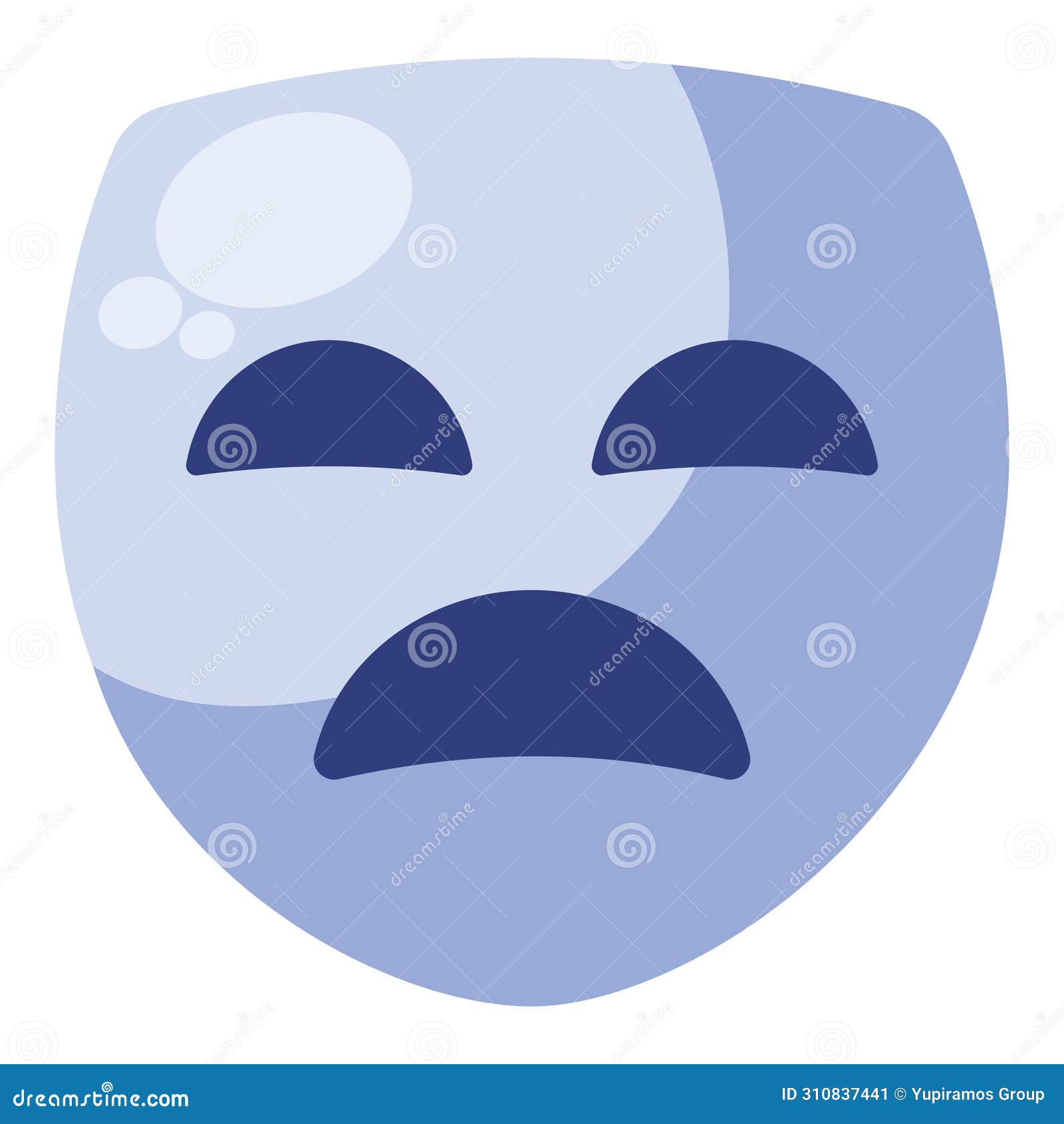 Theater tragedy mask stock vector. Illustration of entertainment ...