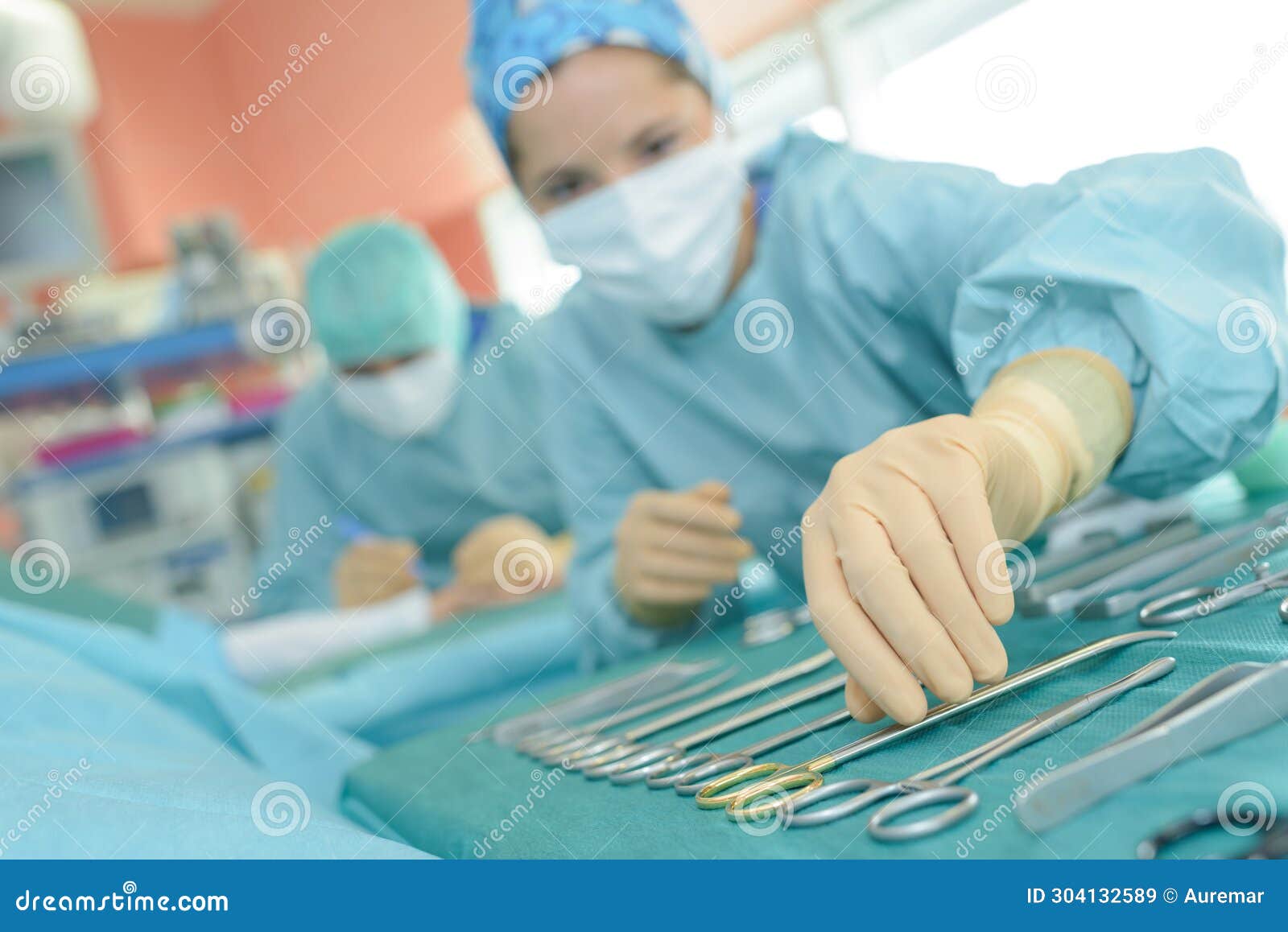 Theatre Assistant Reaching for Implement Stock Image - Image of ...
