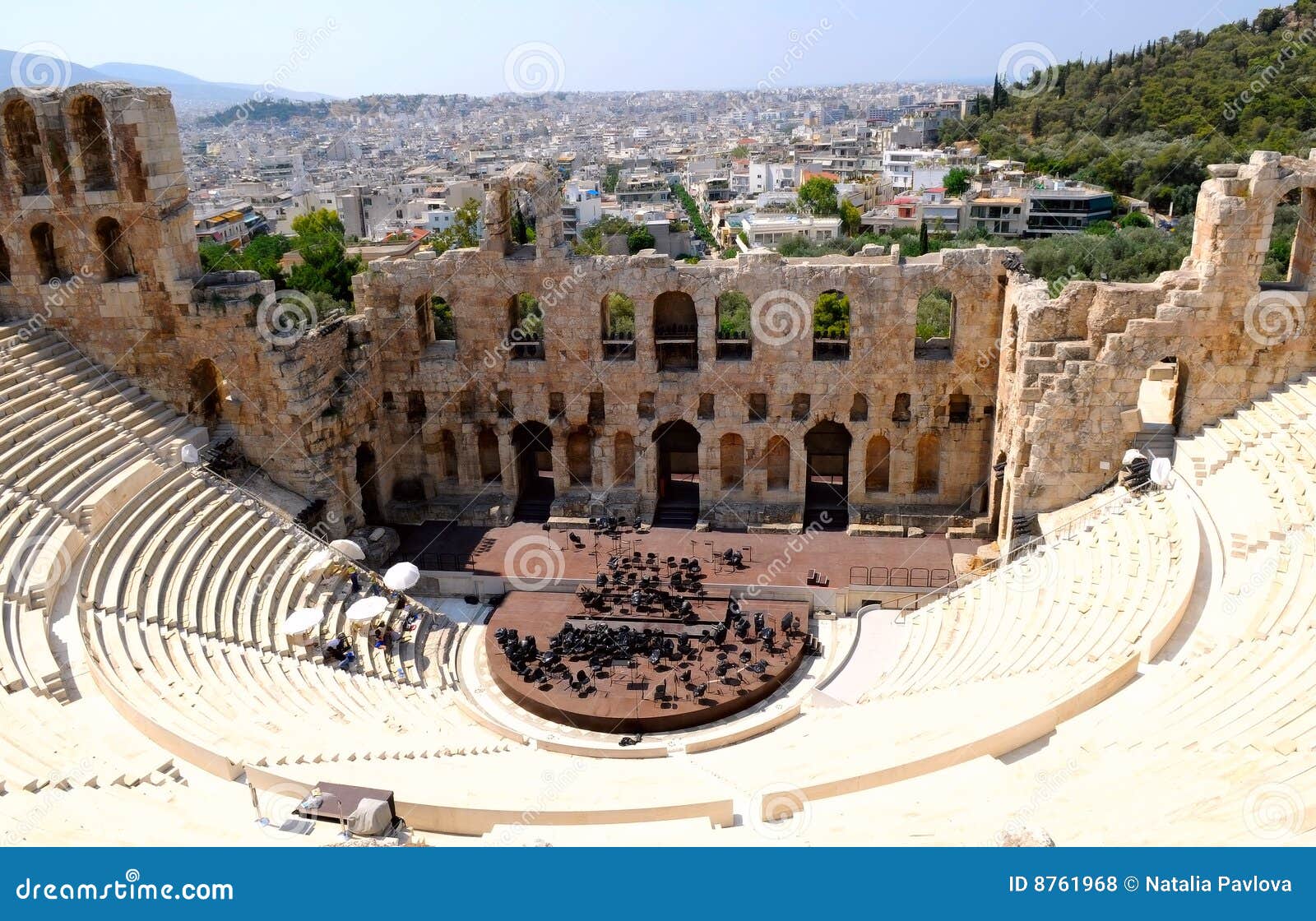 Theatre in Athens, Greece stock photo. Image of architect - 8761968