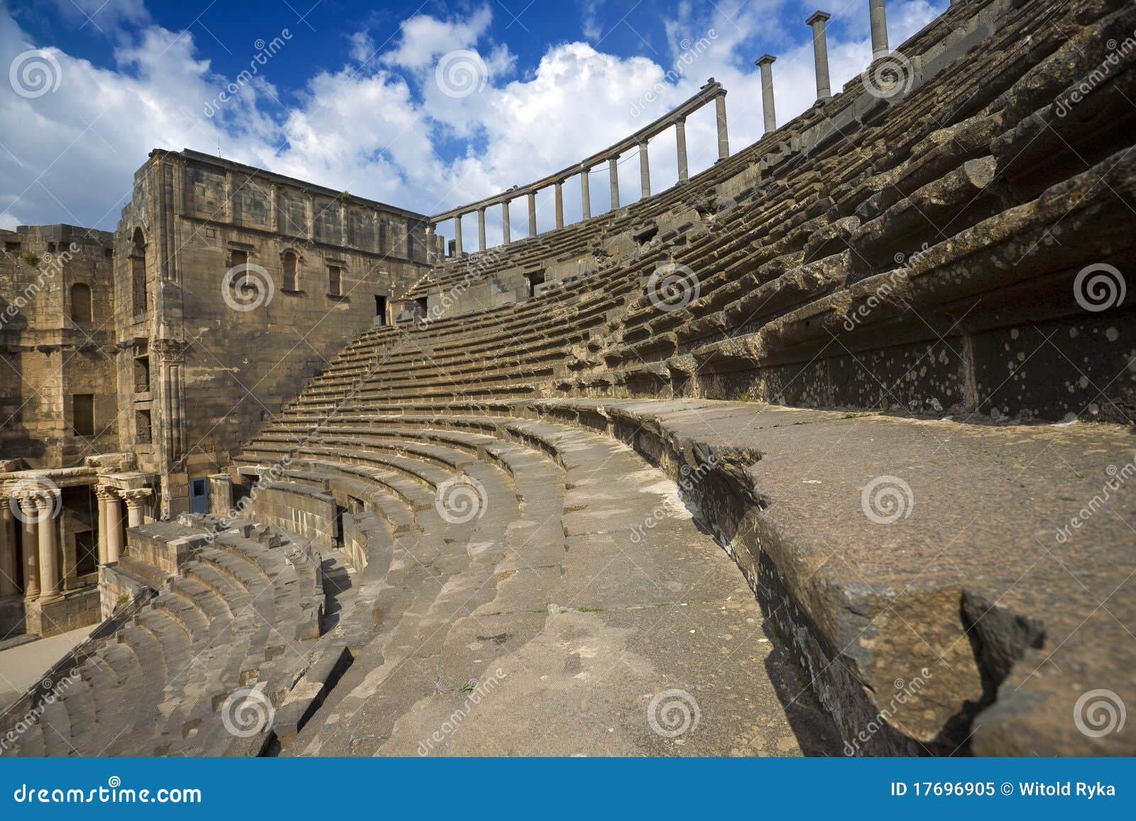 The theatre in Bosra stock image. Image of bosra, stair - 17696905