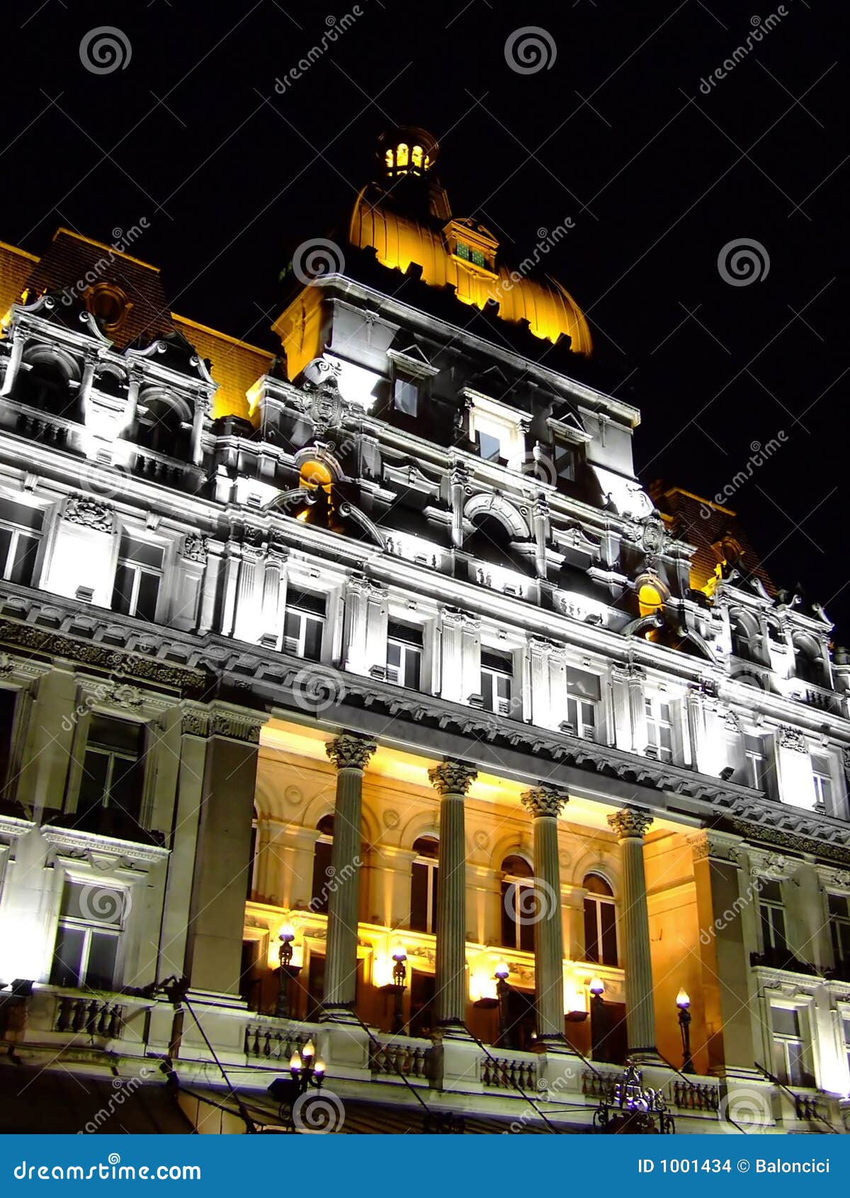Theatre building stock photo. Image of building, yellow - 1001434