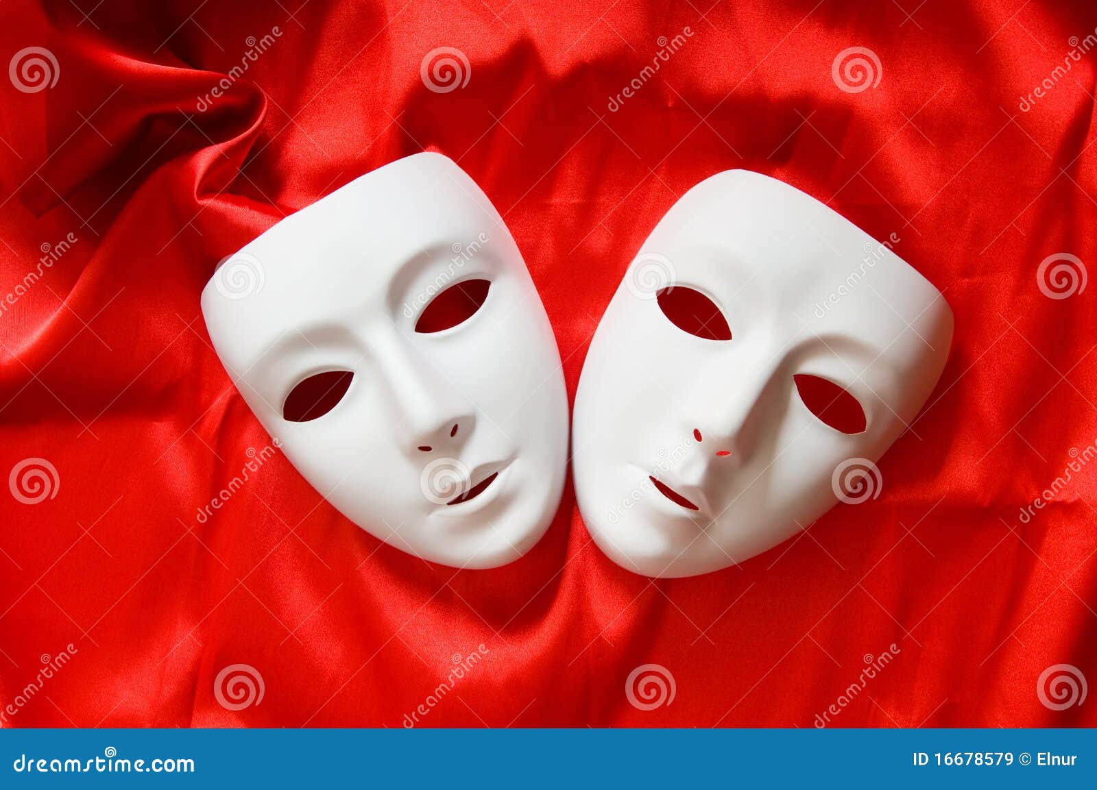 Theatre Concept - White Masks Stock Image - Image of faces, drama: 16678579