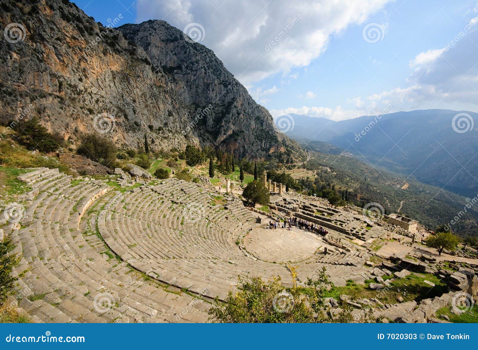 The Theatre at Delphi, Greece Stock Image - Image of ampitheatre, greek ...