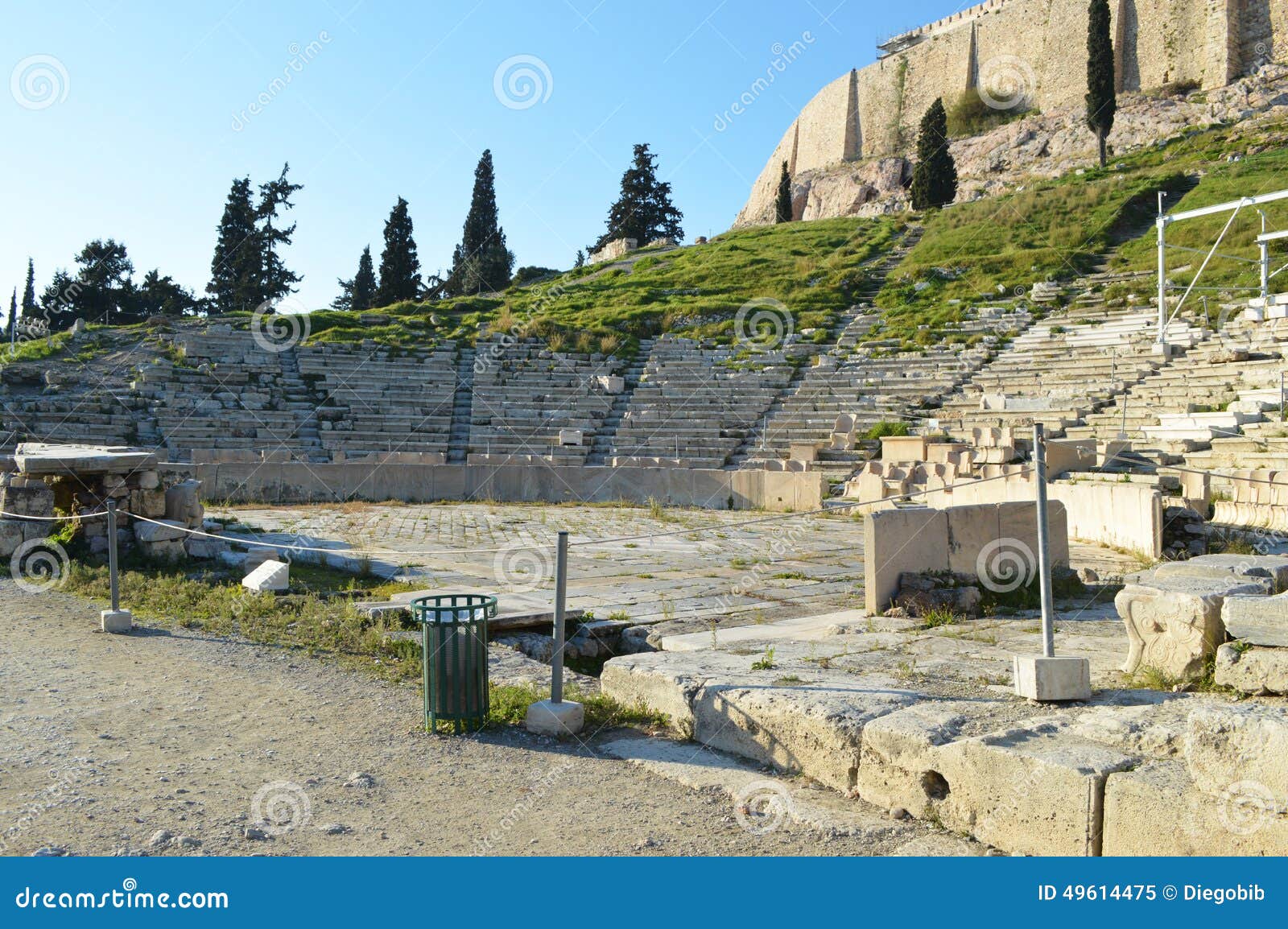The Theatre from Delphi, Greece in Athens Stock Image - Image of ...