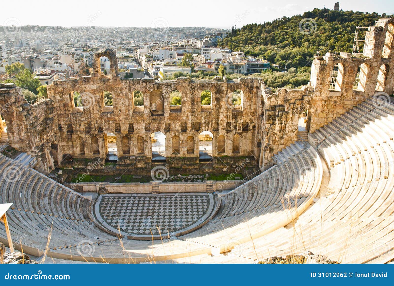 Theatre Of Dionysus - Athens Greece Stock Photo - Image: 31012962