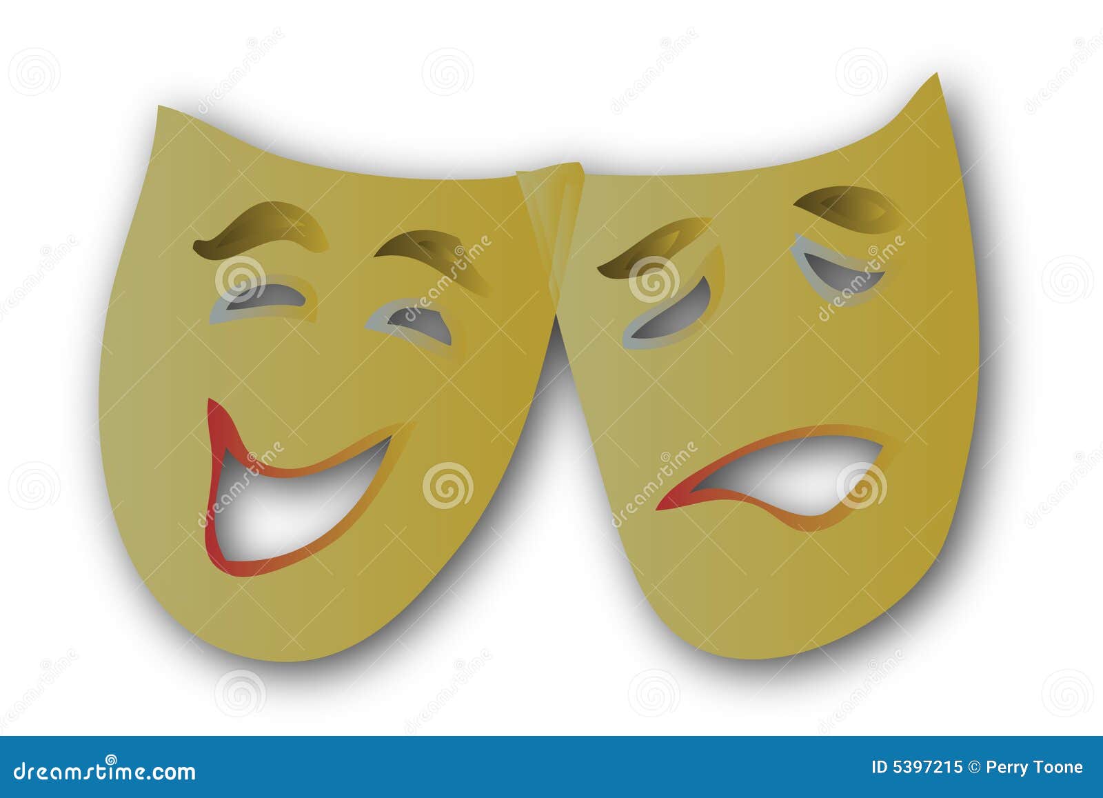 Theatre Masks Simple stock vector. Illustration of design - 5397215