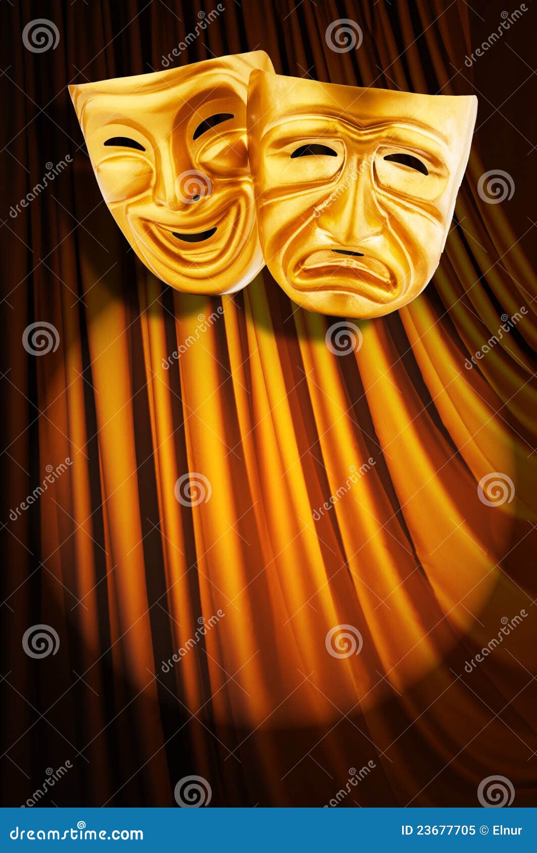 Theatre Performance Concept - Masks Stock Image - Image of happiness ...