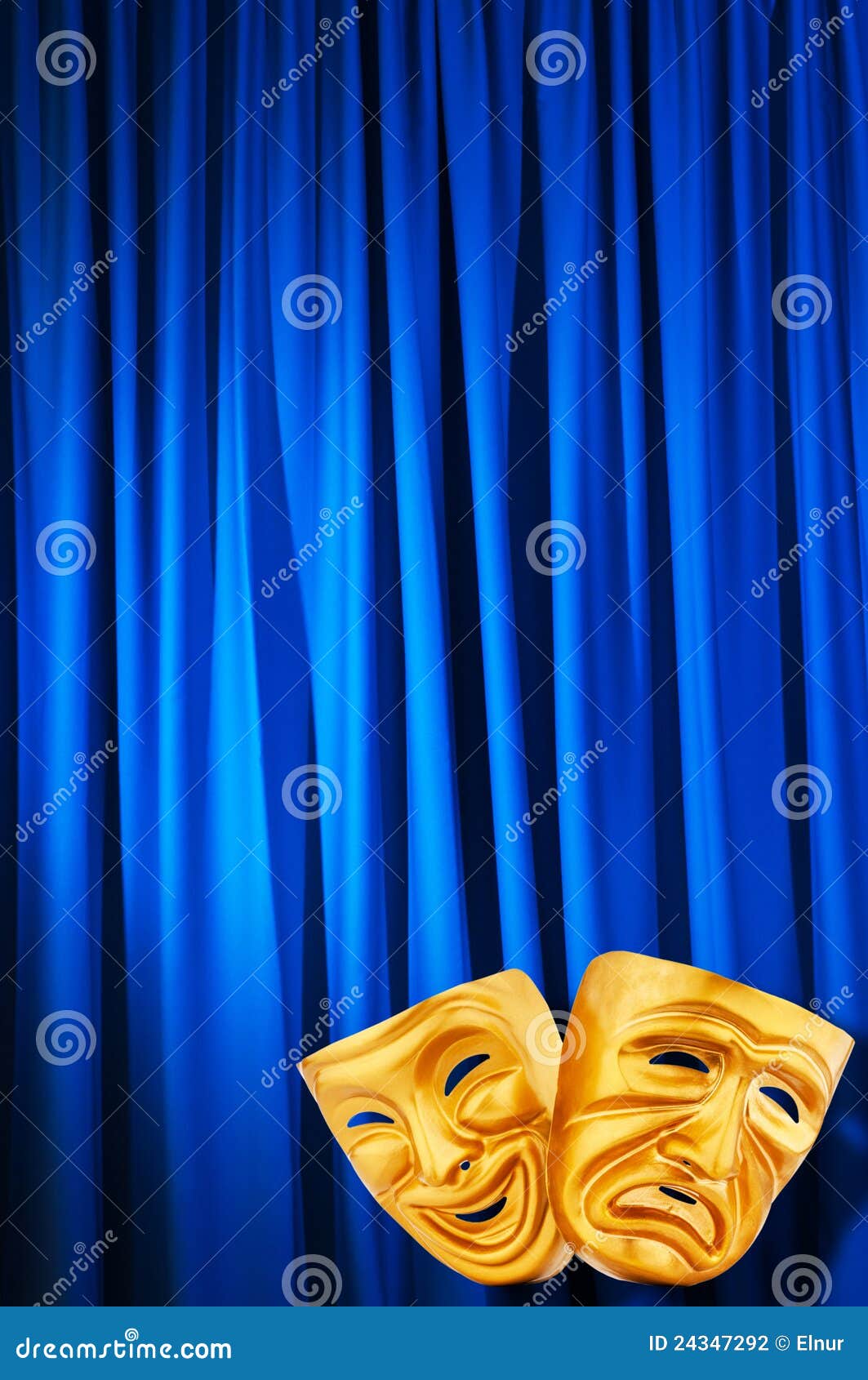 Theatre Performance Concept - Masks Stock Photo - Image of face ...
