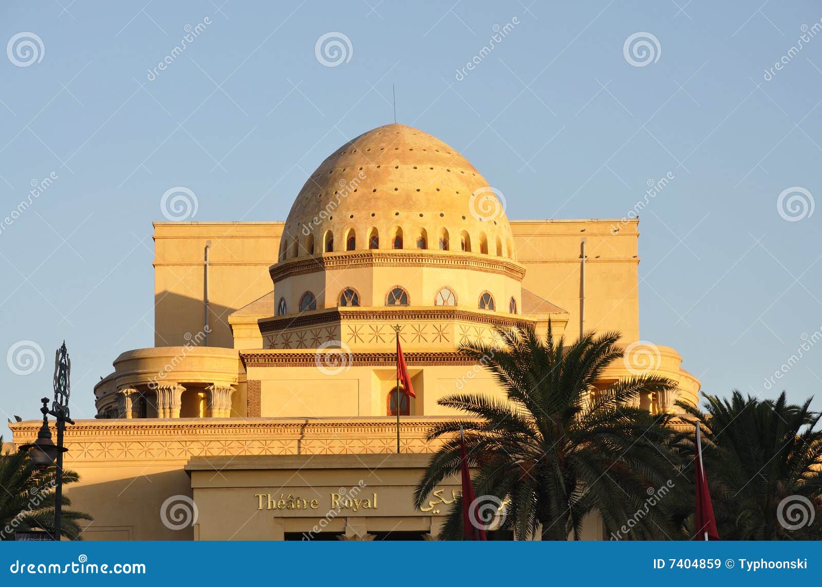 Theatre Royal in Marrakech stock image. Image of columns - 7404859