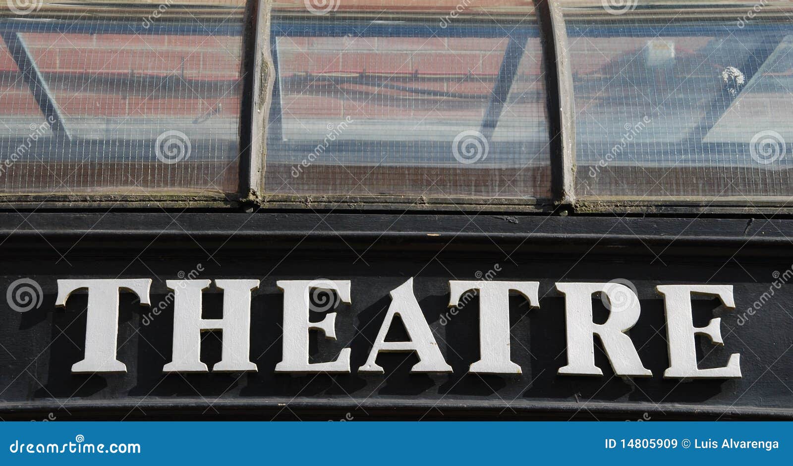 Theatre sign stock image. Image of antique, metal, entrance - 14805909