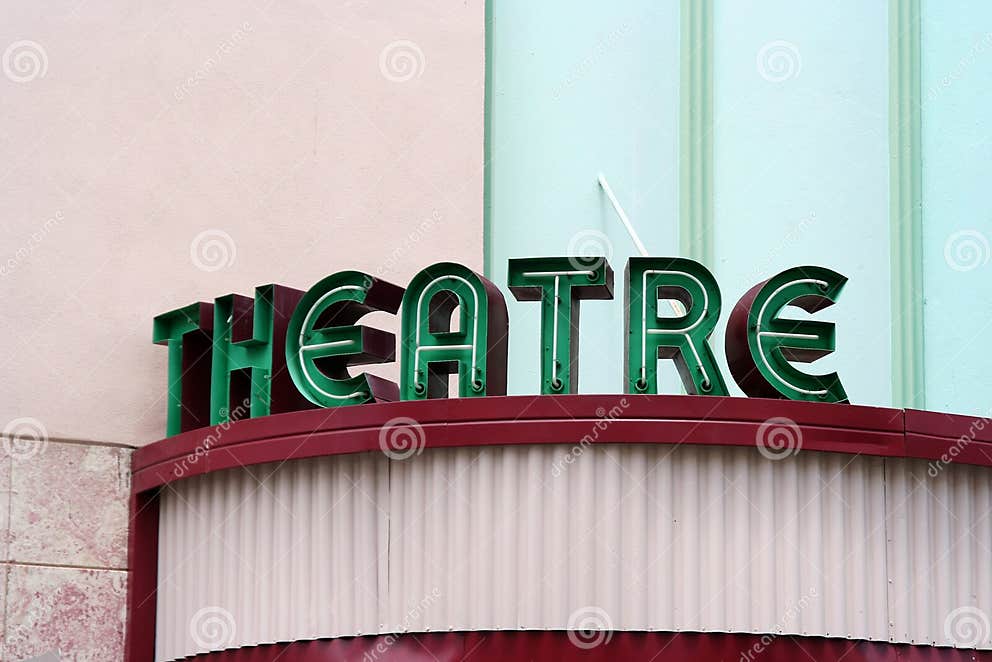 Theatre Sign stock image. Image of drama, dance, film, signage - 893833