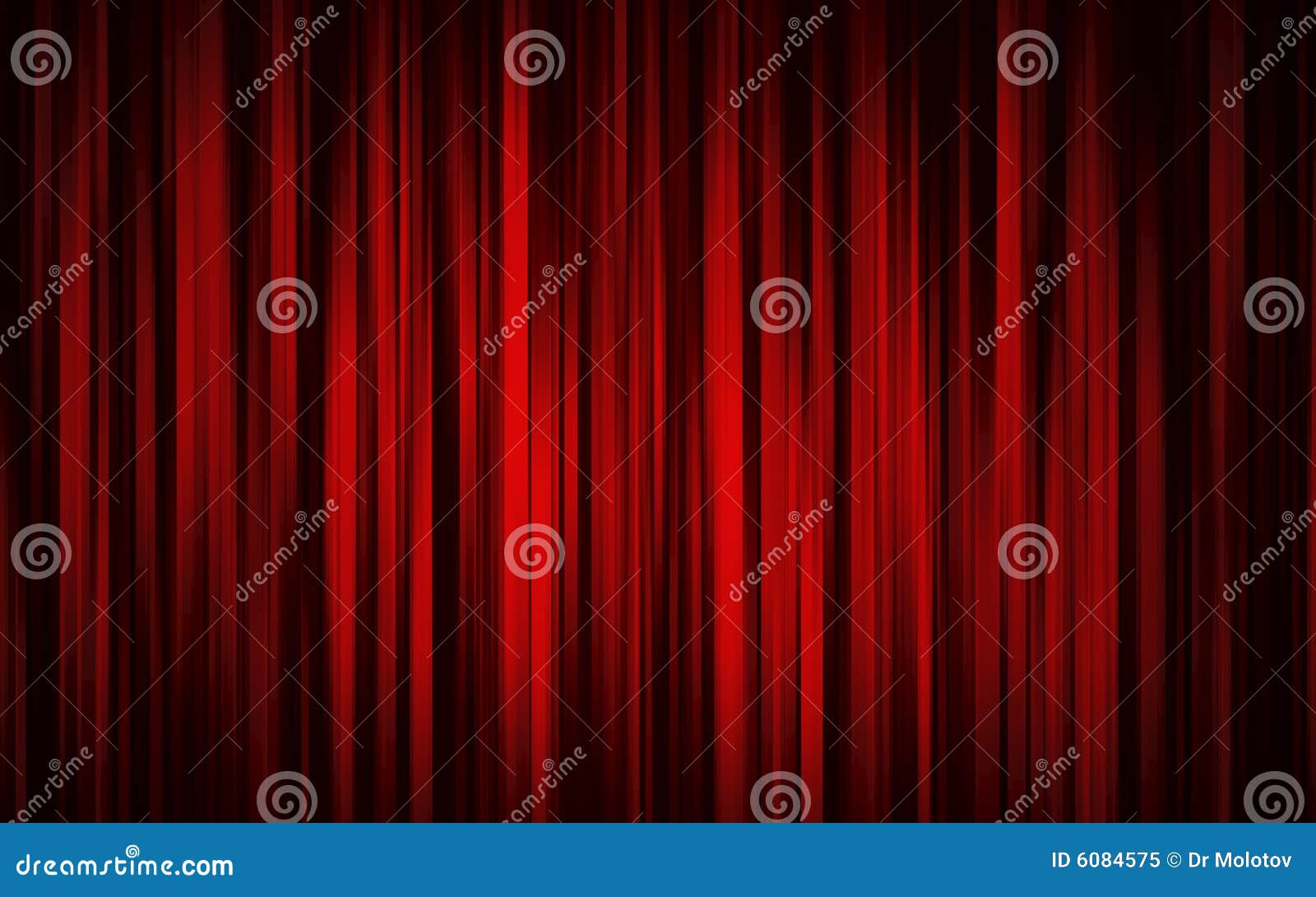 Theatre Stage With Red Velvet Curtains - Artistic Abstract Wave Effect ...