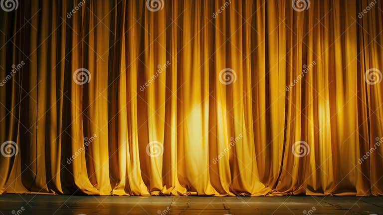 Theatre Stage with Elegant Curtain Creates a Versatile Backdrop for ...