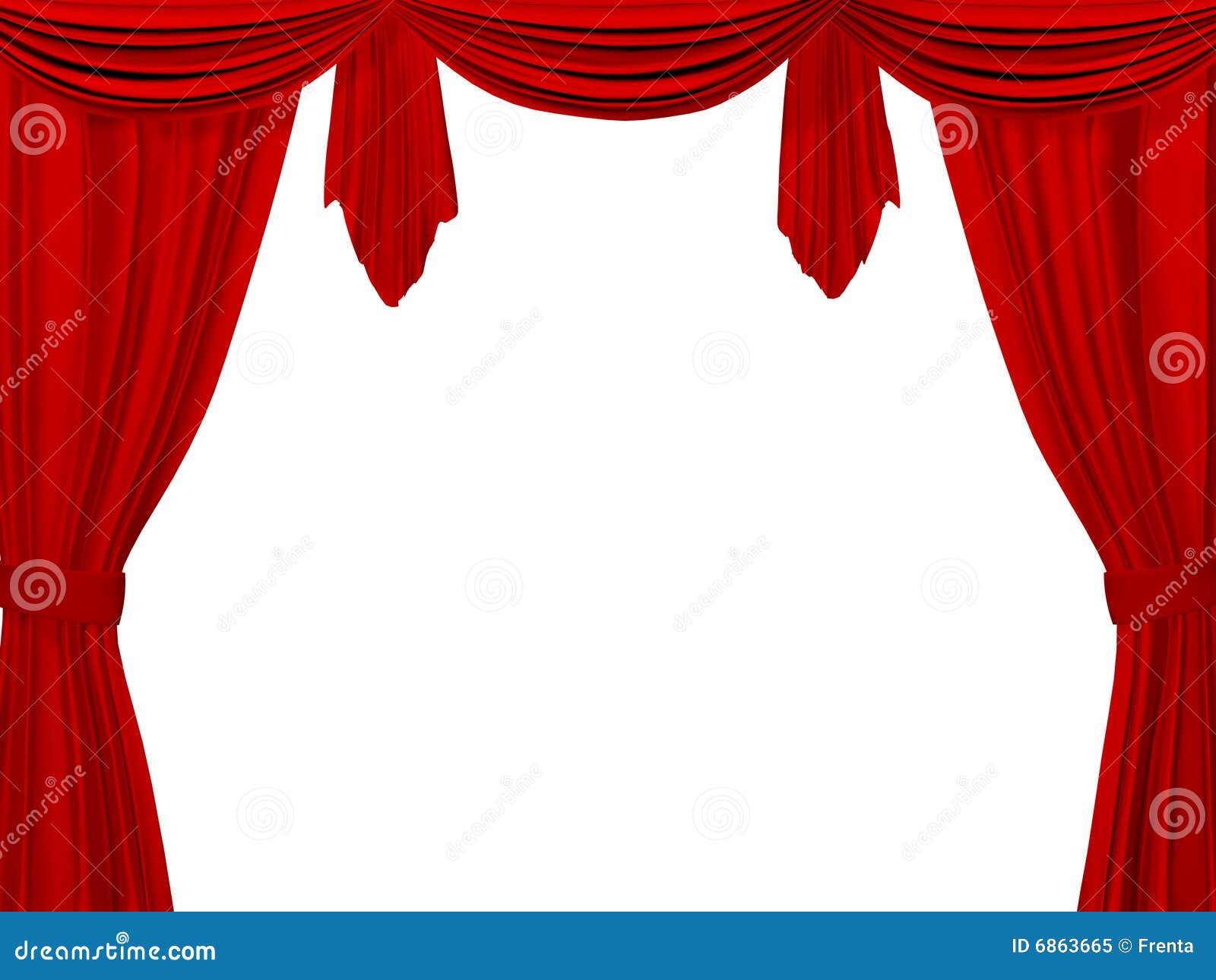 Theatrical Curtain of Red Color Stock Image - Image of looking, curtain ...