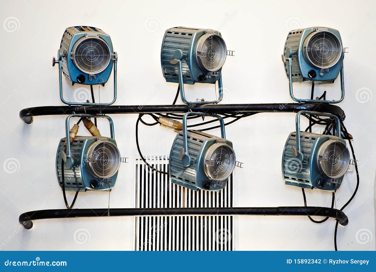 Theatrical Lighting Spotlight System Stock Photo - Image of lens, frame ...