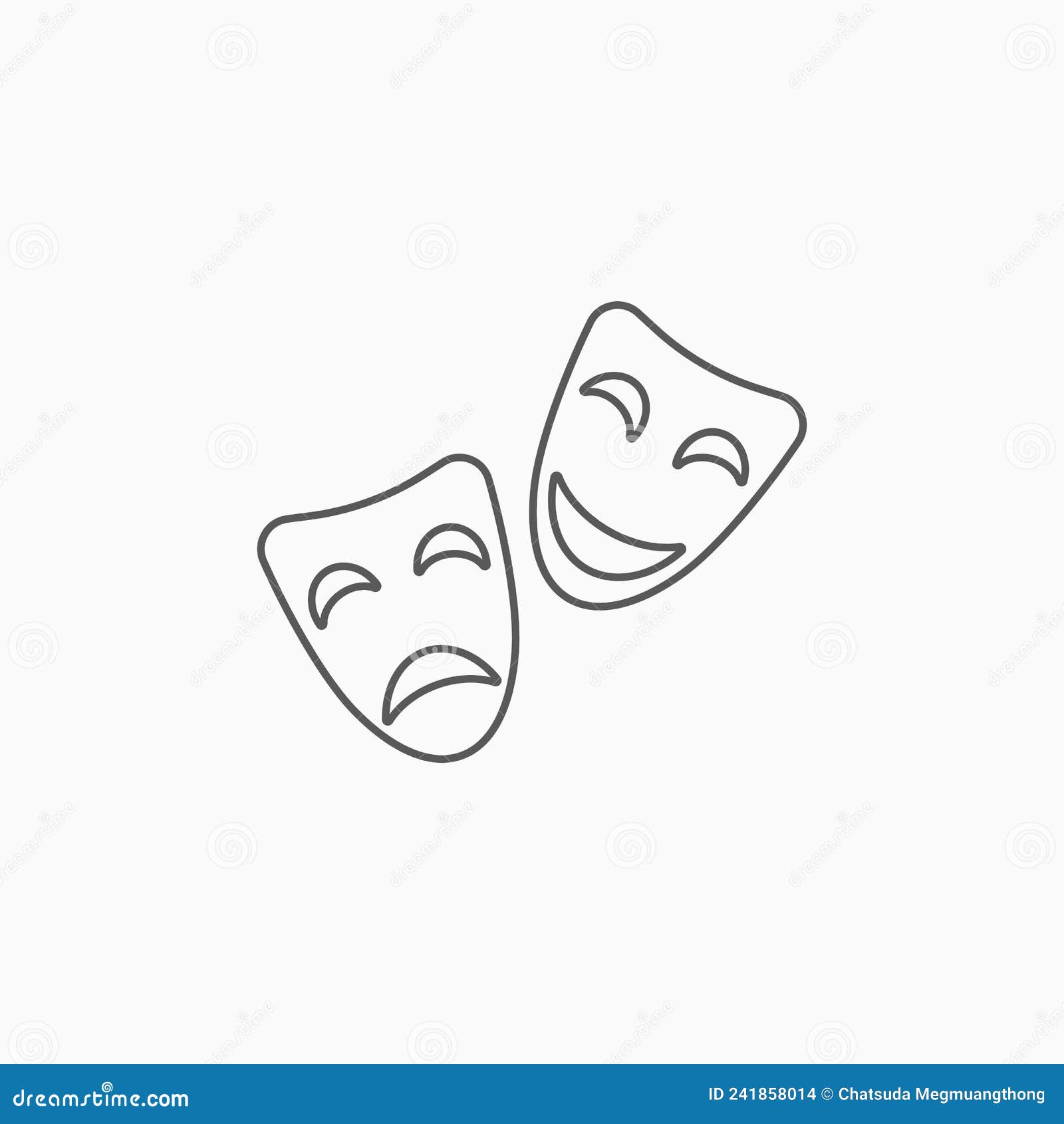 Theatrical Mask Icon, Mask, Face, Emotion Stock Vector - Illustration ... Theatrical Mask Icon, Mask, Face, Emotion Stock Vector - Illustration ...