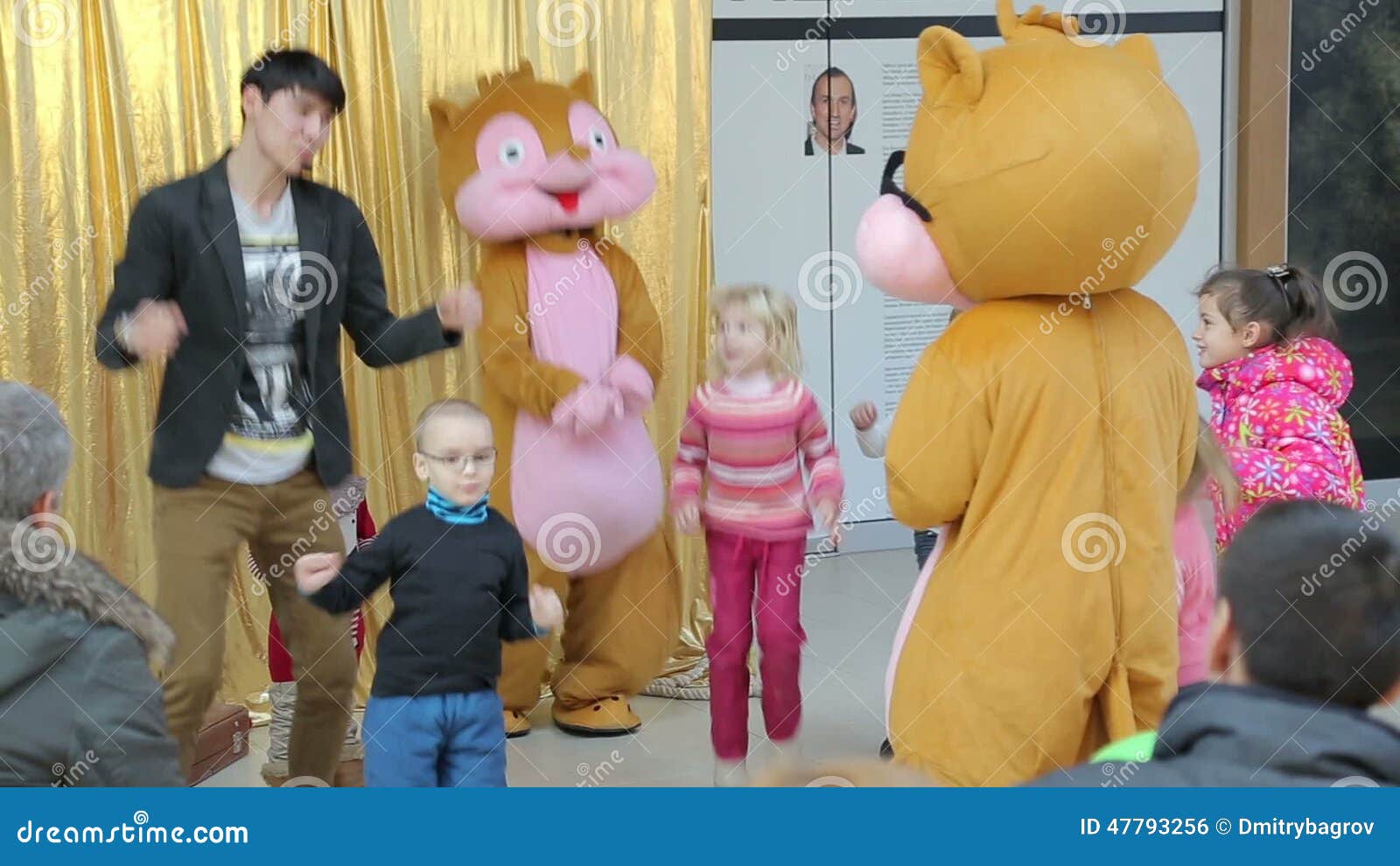 Theatrical Performance with Puppets Chipmunks Stock Footage - Video of ...