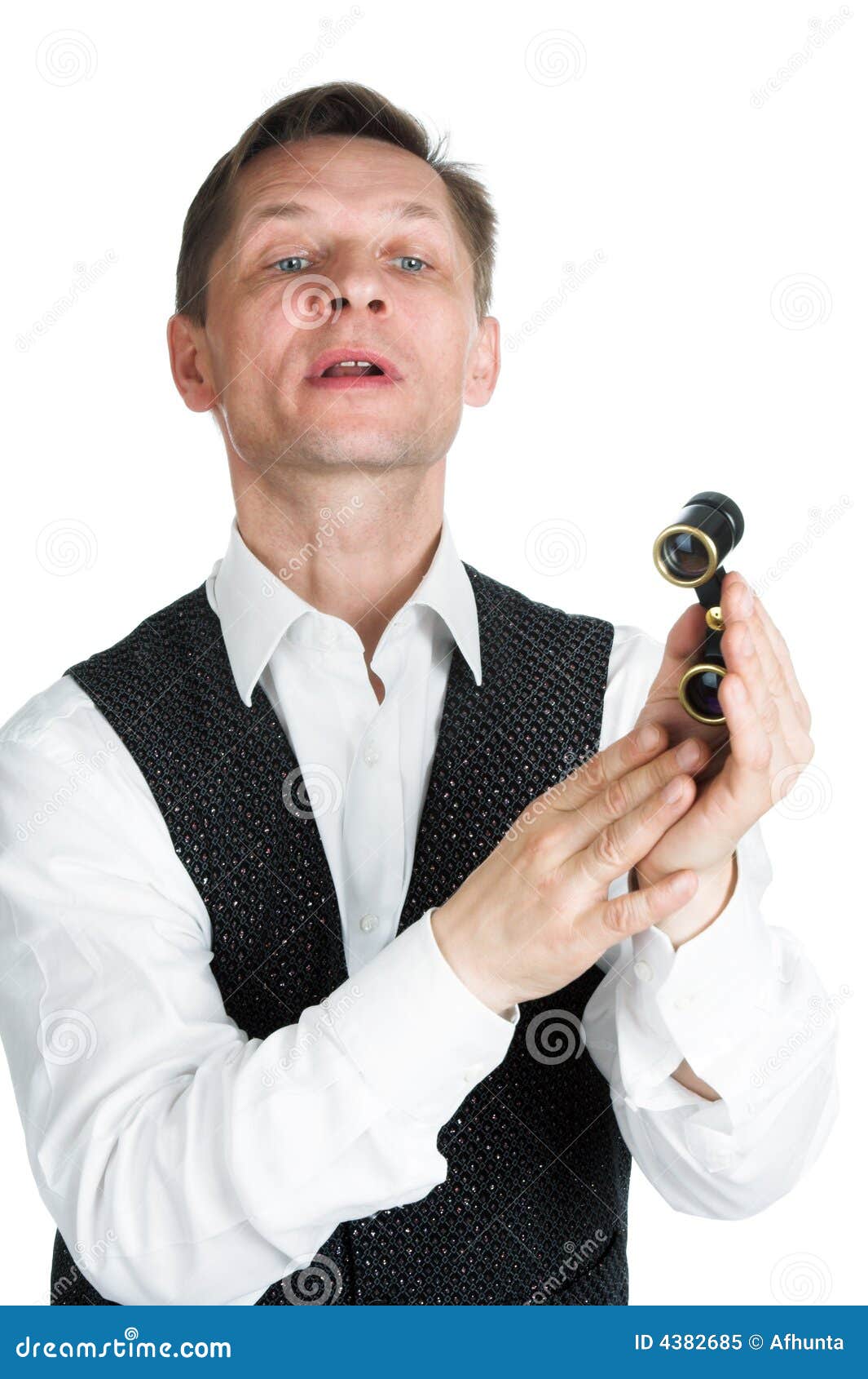 The theatrical spectator stock image. Image of looking - 4382685