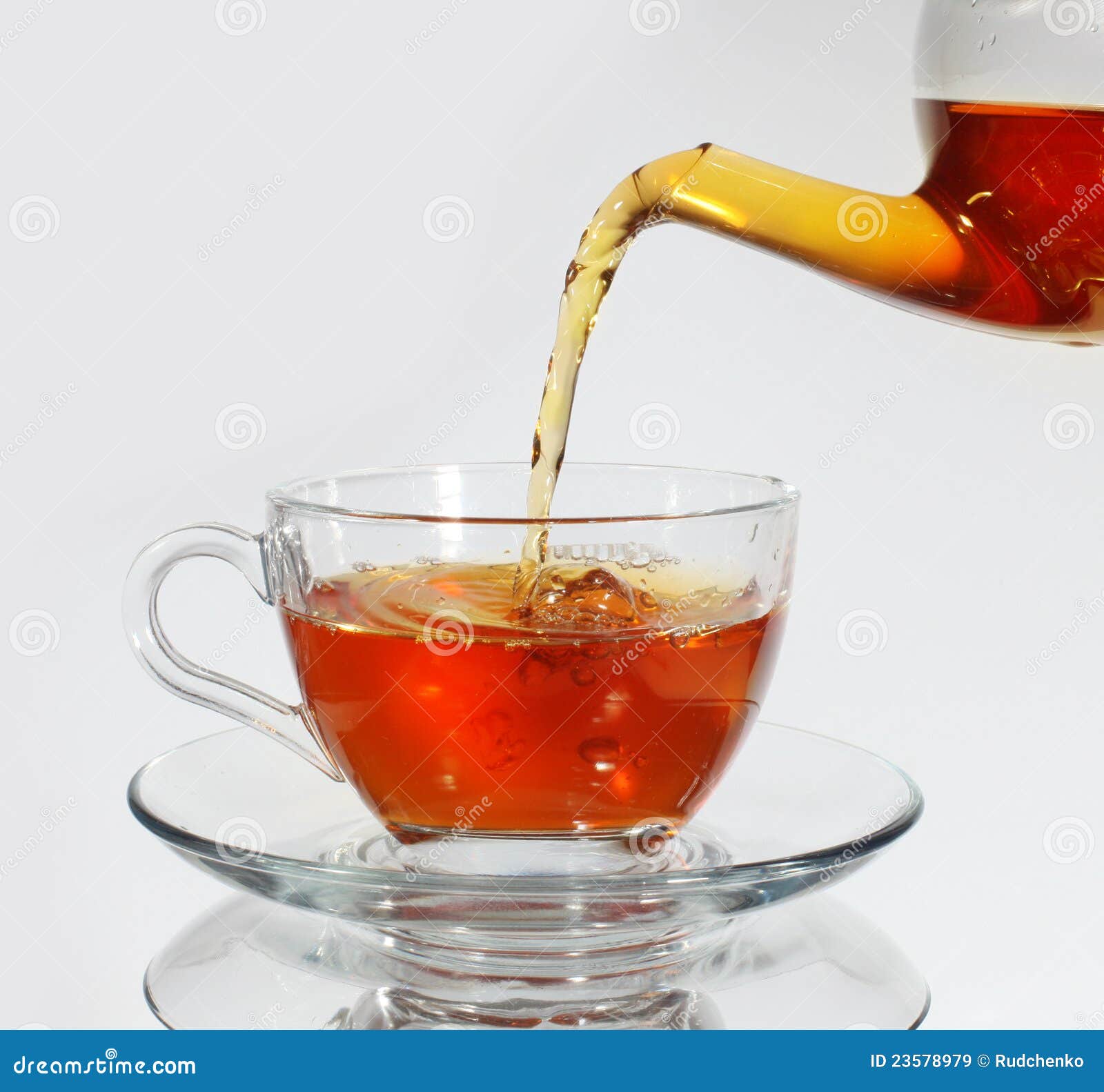 Thee en theekopje stock afbeelding. Image of theepot - 23578979