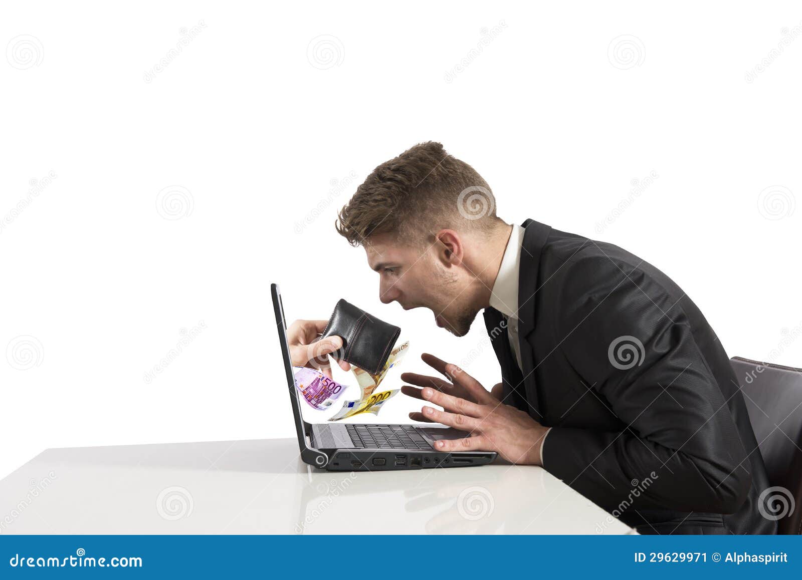 Theft on the internet stock image. Image of computer - 29629971