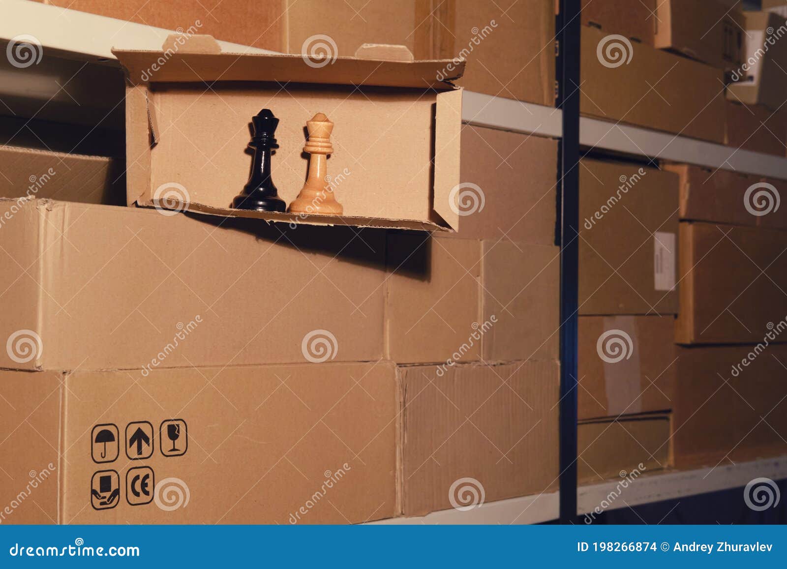 Theft of Products in the Warehouse during a Lockdown. Empty Warehouse ...