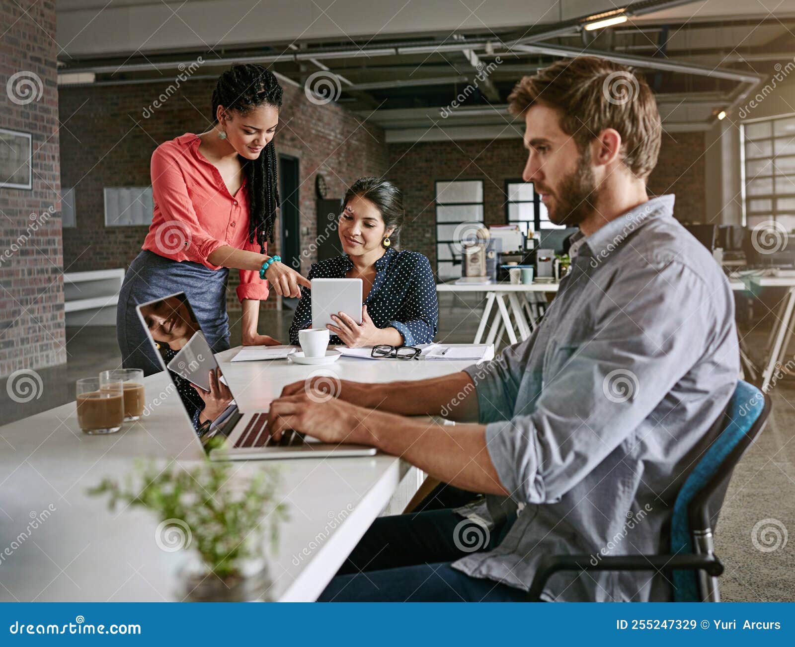 Their Office Runs on Hard Work and Dedication. a Young Man Working on a ...