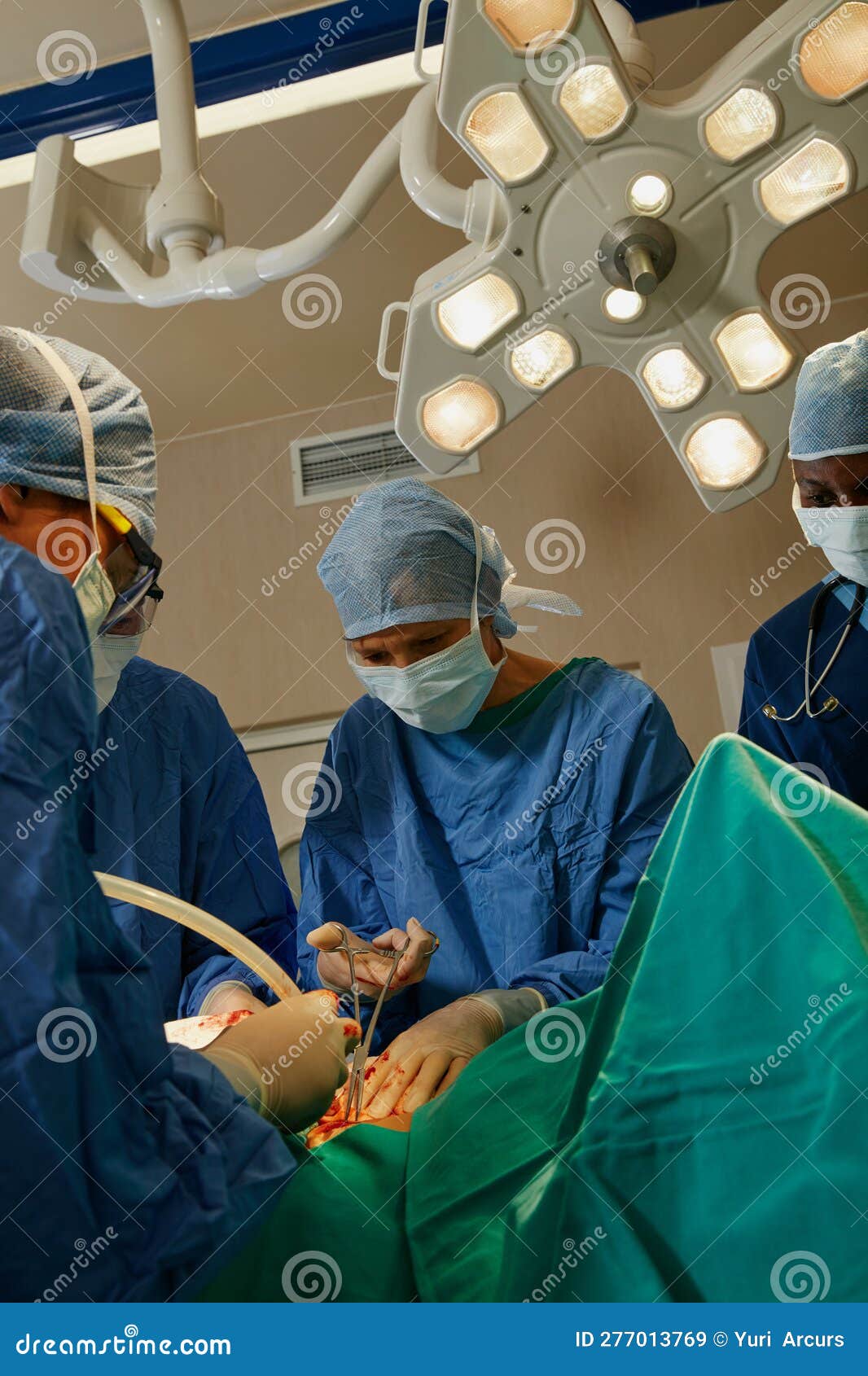 Their Speciality is Saving Lives. a Team of Surgeons Performing a ...