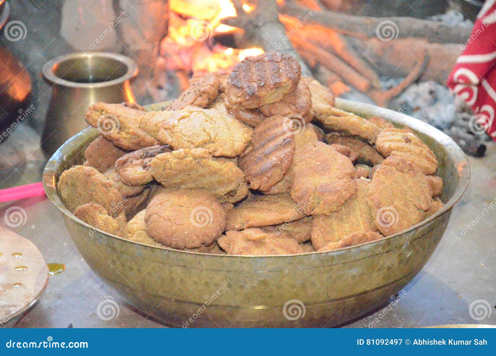 THEKUA stock image. Image of dipawali, thekhu, sweets - 81092497