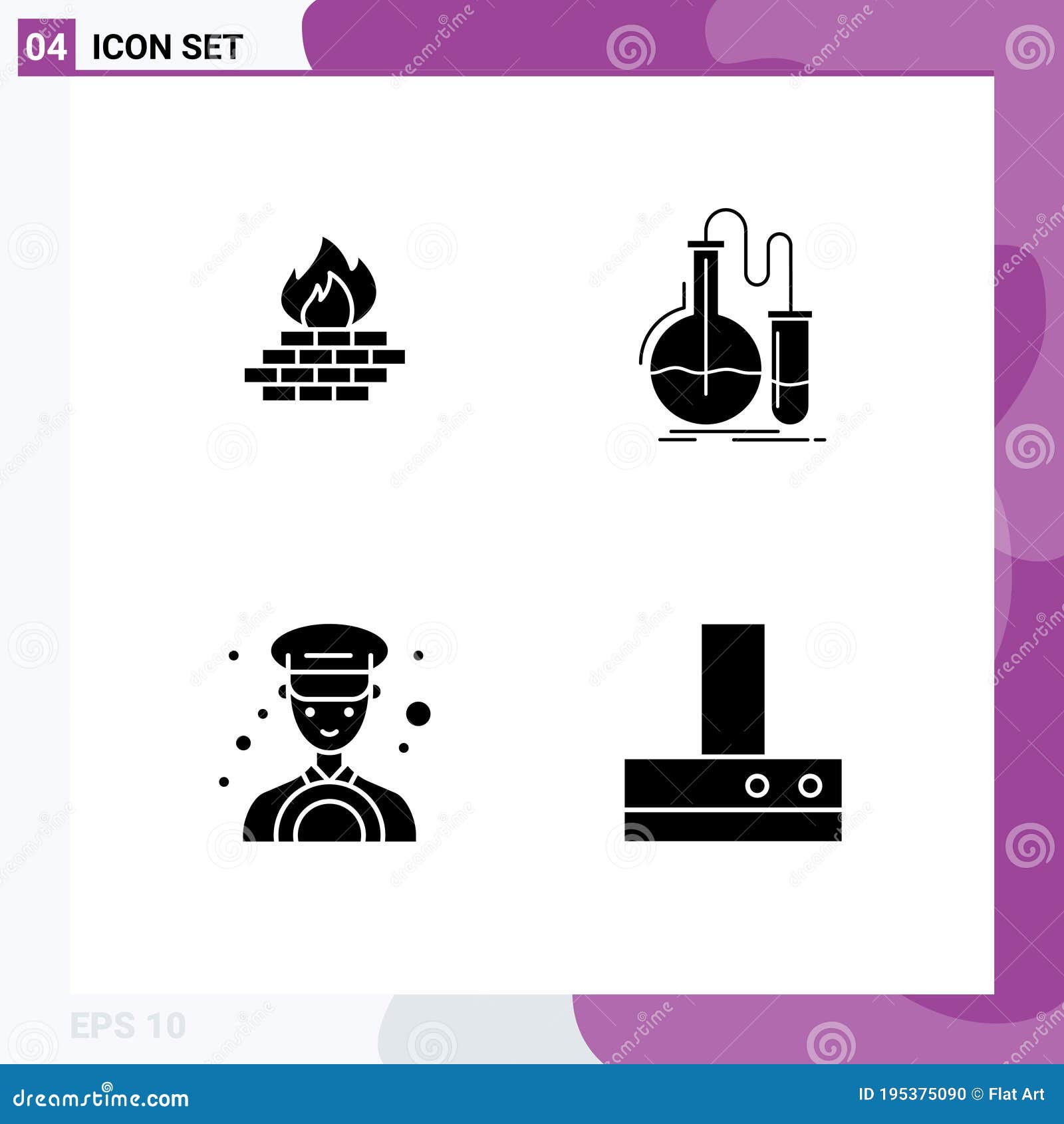 4 User Interface Solid Glyph Pack of Modern Signs and Symbols of ...