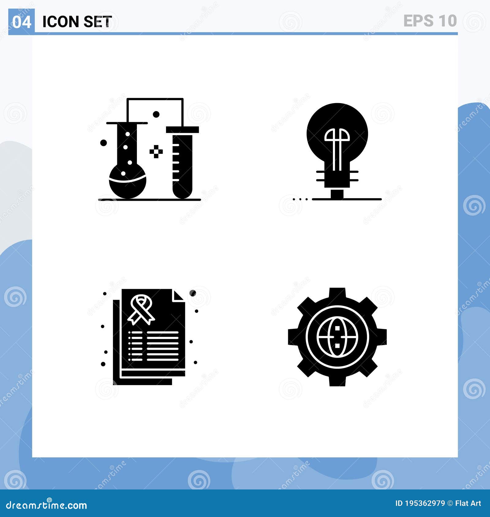 Thematic Vector Solid Glyphs and Editable Symbols of Chemical Science ...