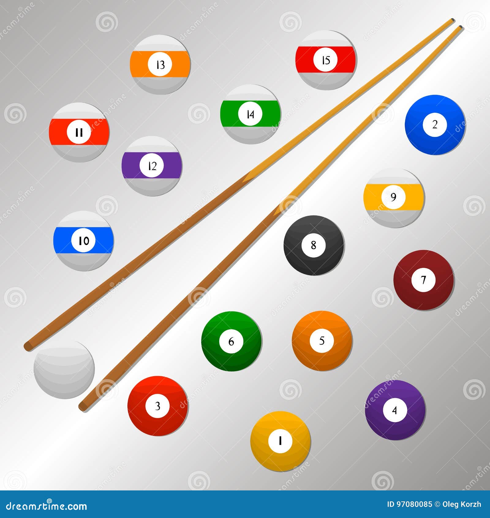 The theme billiards stock vector. Illustration of american - 97080085