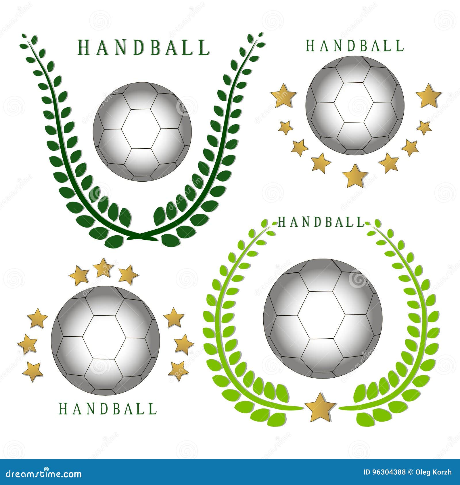 The theme handball stock vector. Illustration of football - 96304388