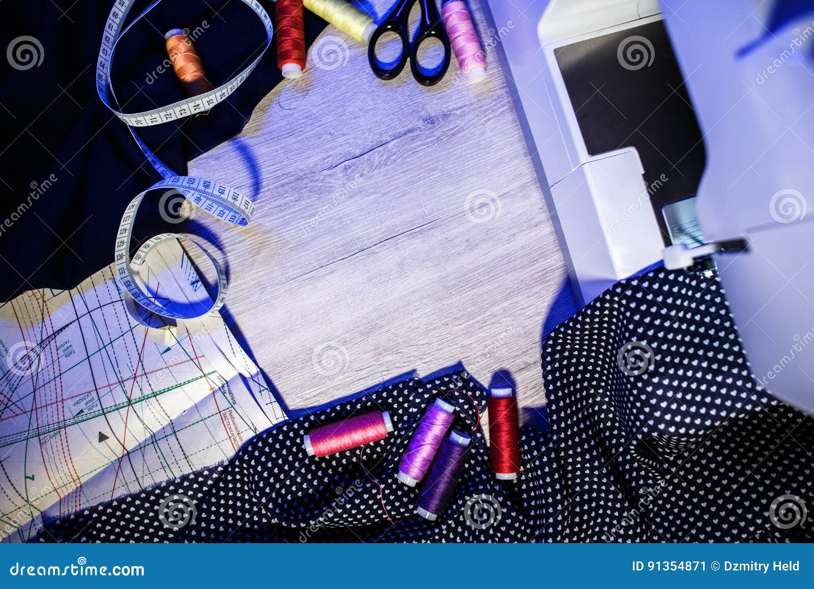 The Theme of Needlework , Sewing, Dressmaking, Sewing Machine Stock ...