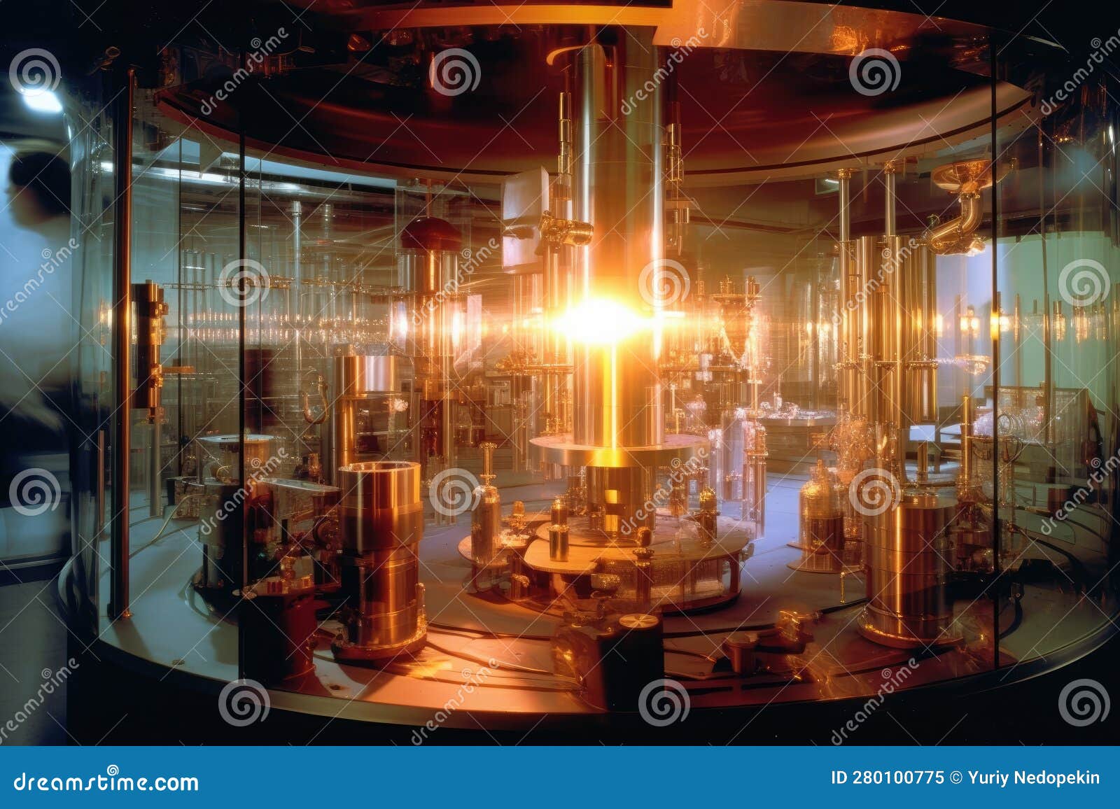Theme of Nuclear Fusion. Large Experimental Setup in a Laboratory with ...