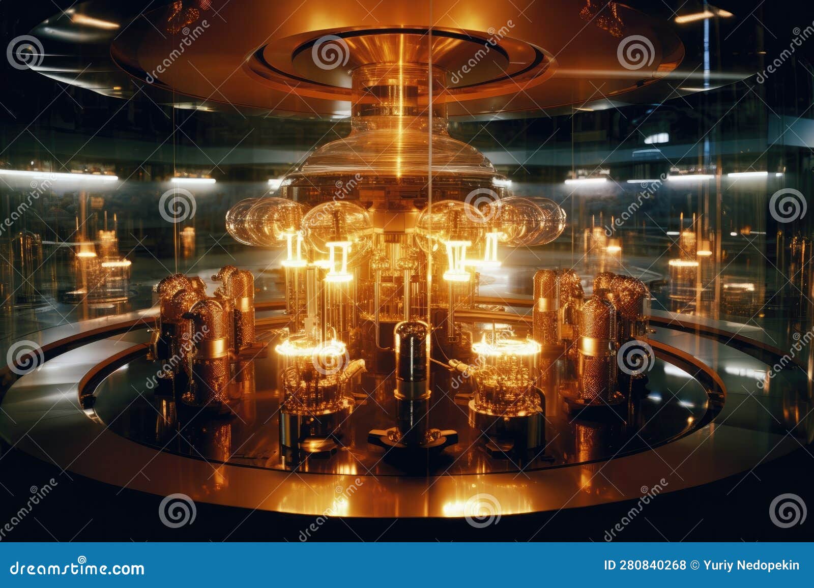 Theme of Nuclear Fusion. Large Experimental Setup in a Laboratory with ...