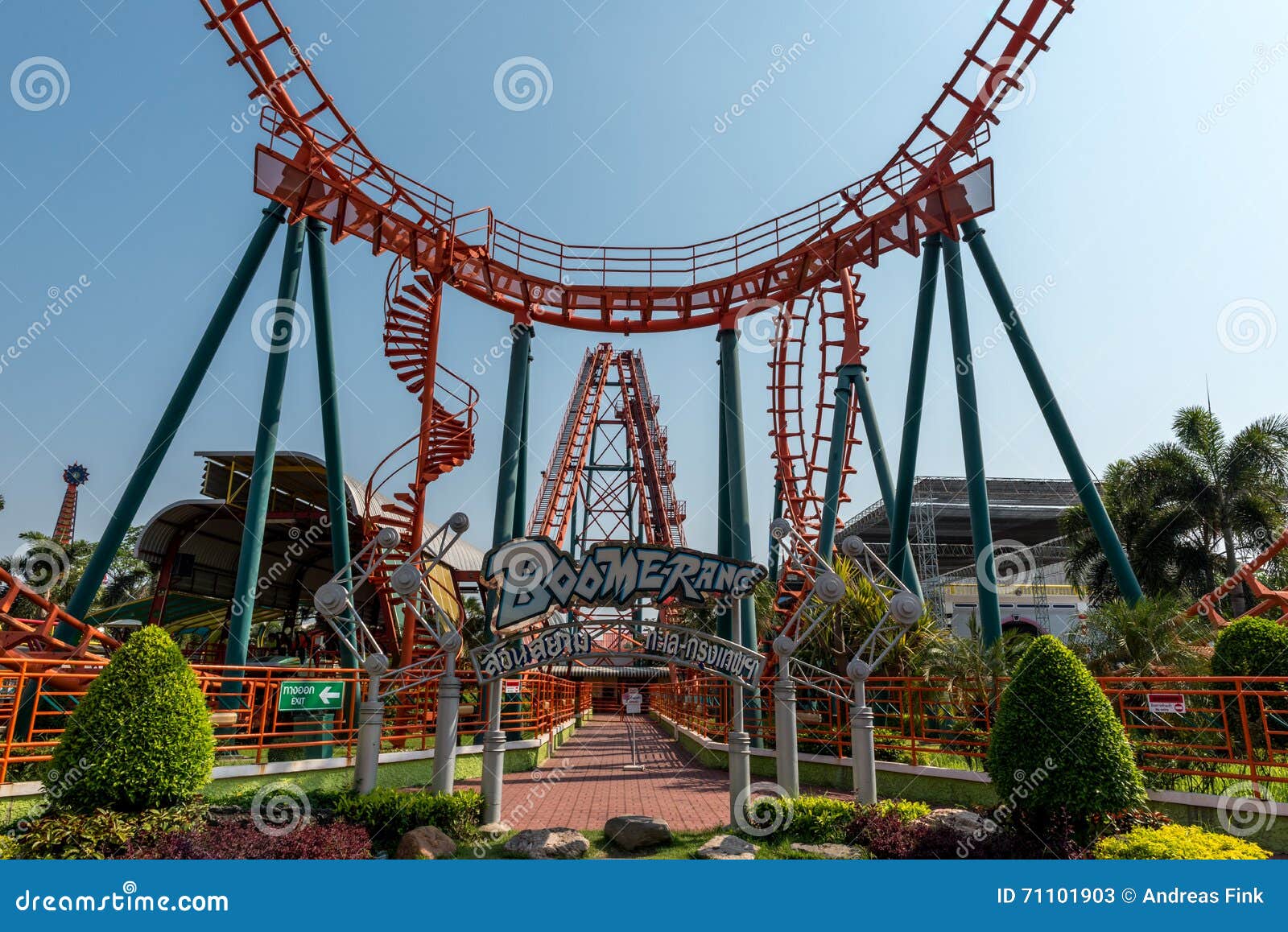 Theme Park stock image. Image of roller, park, coaster - 71101903