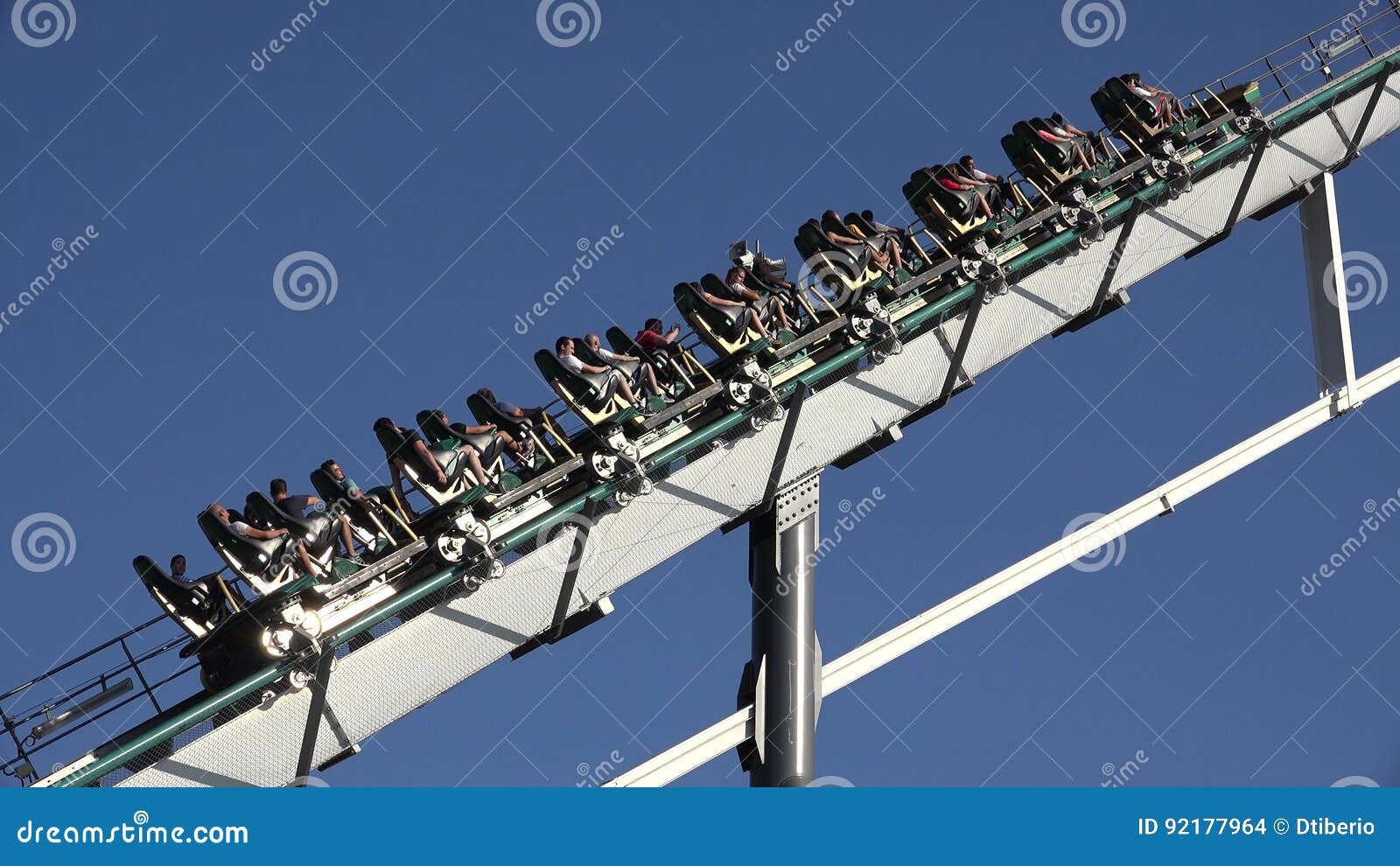 People on Roller Coaster on Summer Vacation Editorial Stock Image ...