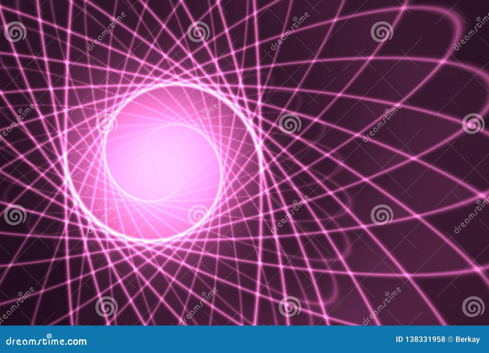 Atomic Particle Background As Theme of Physics Stock Illustration ...