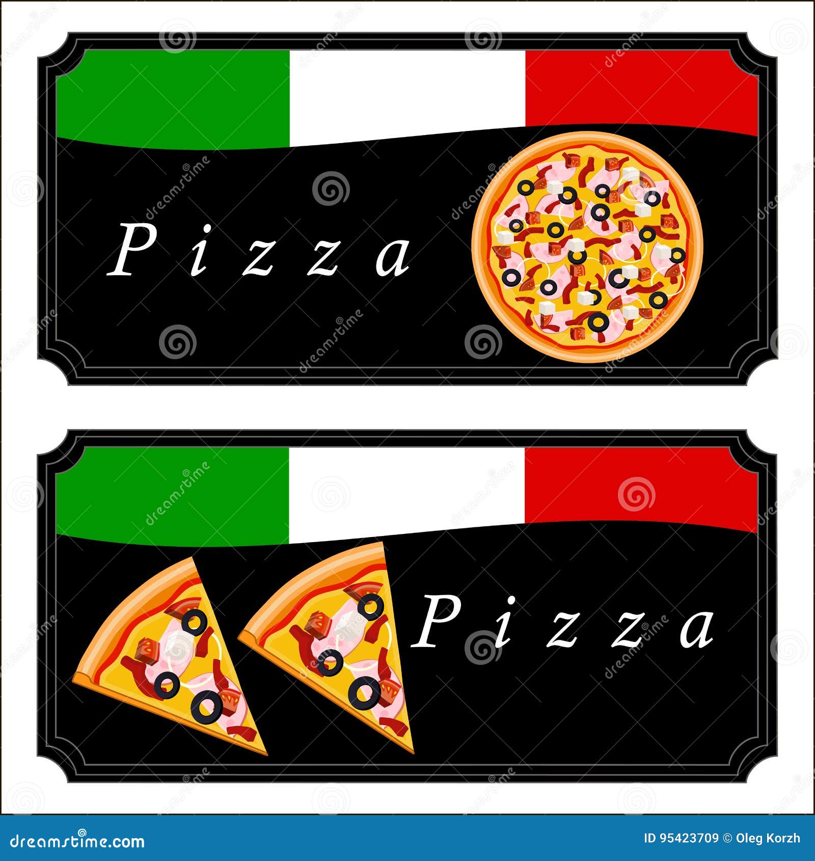 The theme pizza stock vector. Illustration of chef, abstract - 95423709