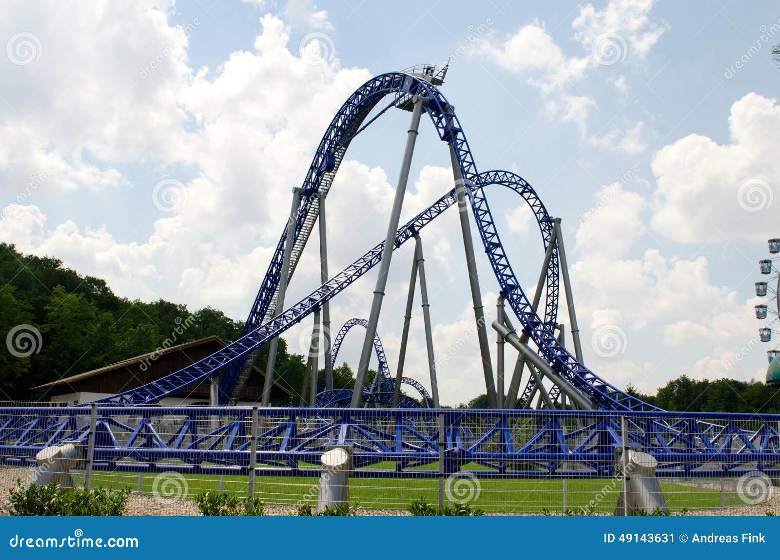 Themepark stock image. Image of park, rollercoaster, coaster - 49143631