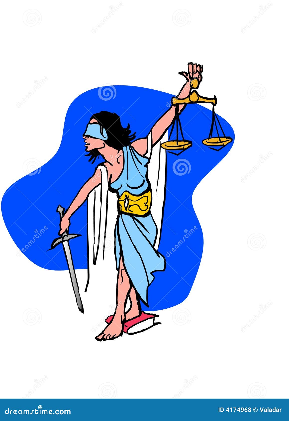 Themis stock vector. Illustration of justice, balance - 4174968